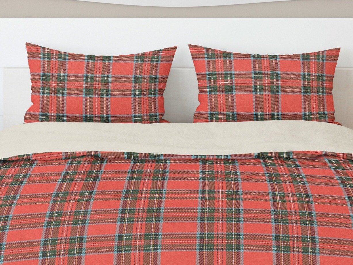 Tartan Plaid Duvet Cover, Twin, Queen or King Outlander Comforter ...
