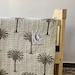 Handmade Palm Tree Baby Quilt: Organic Cotton Boho Blanket, Boho ...