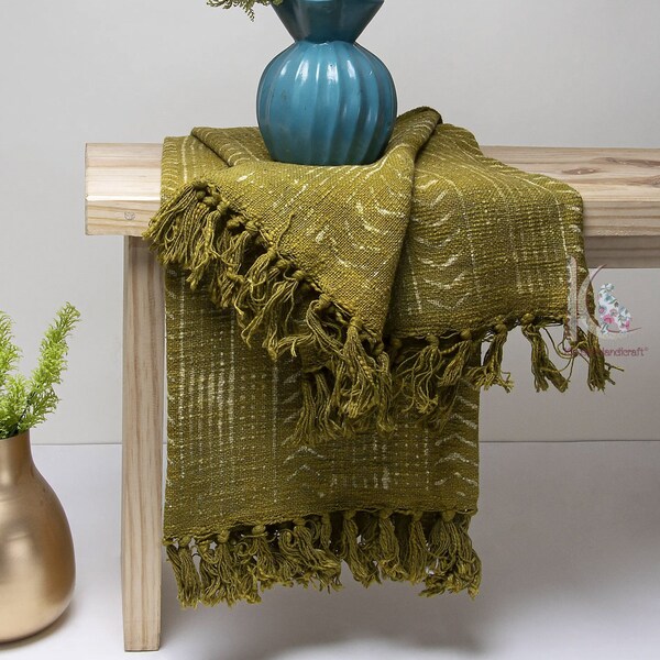 Olive Green Throw Blanket - Etsy