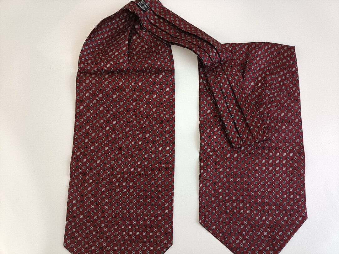 Vintage Silk Neck Ascot. - Etsy
