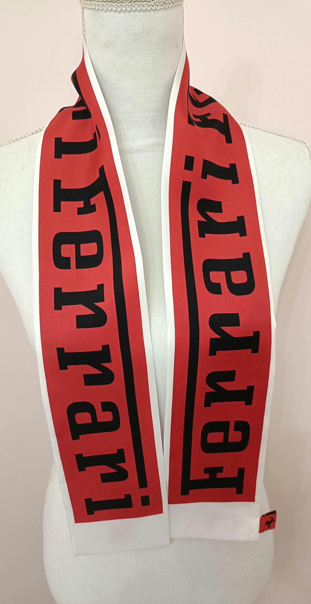 Ferrari, Neck Scarf/ascot, Silk. - Etsy
