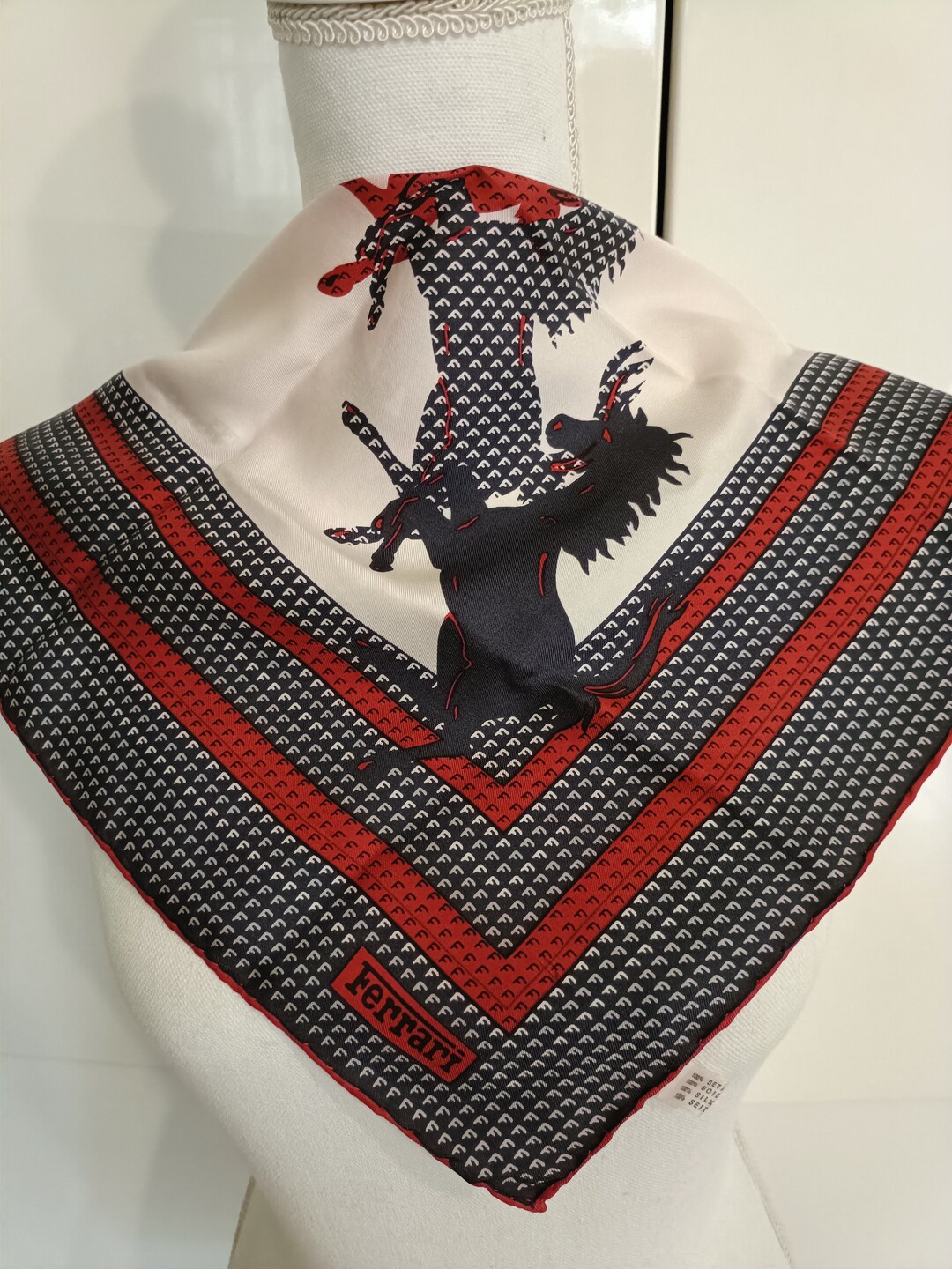 Ferrari, Neck Scarf/ascot - Etsy