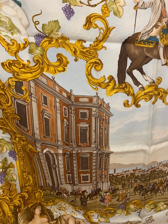 Mariano Rubinacci, vintage collection silk scarf - Gem