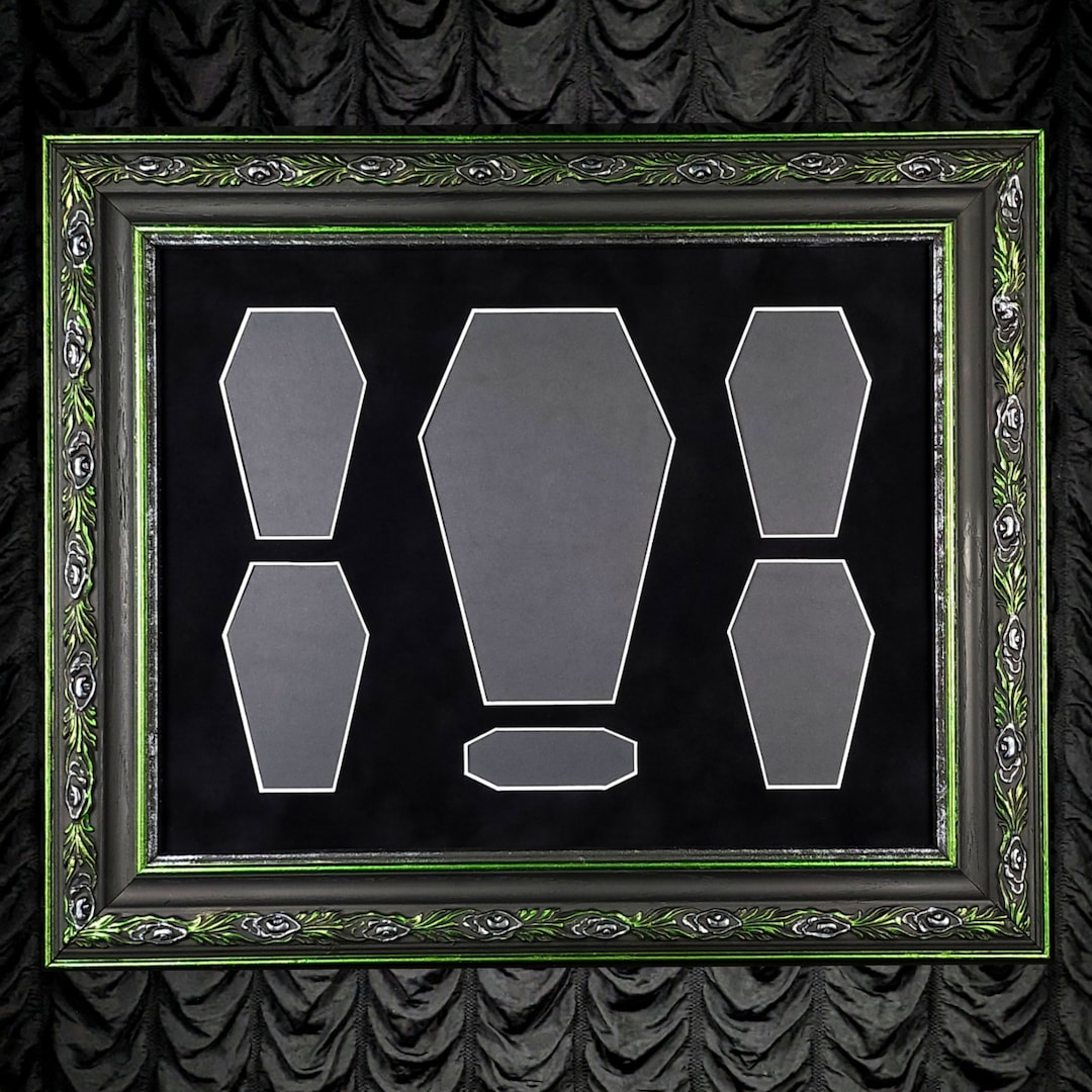 VINTAGE CRYPT KEEPER Collage Wood Frame, Hand Painted Details optional ...