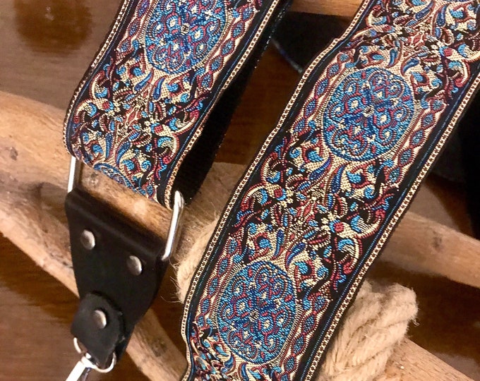 1 1/2” Wide Adjustable Crossbody Strap, Guitar Strap Purse, Canvas ...