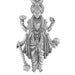 Vishnu Standing Blessing With Chakra Sterling Silver Pendant - Etsy