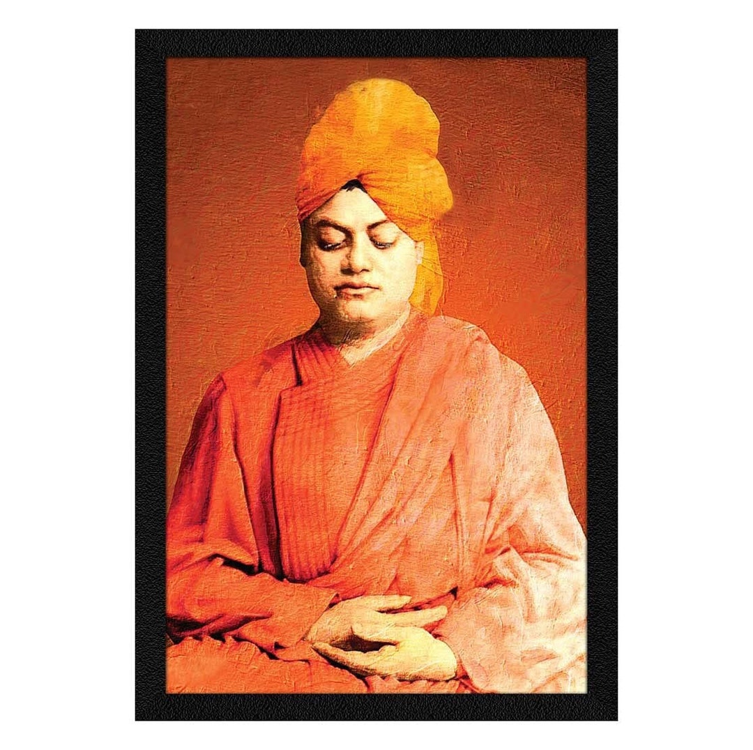 Swami Vivekananda Framed Wall Art Painting 12.5 X 18.5 Inch Picture in ...