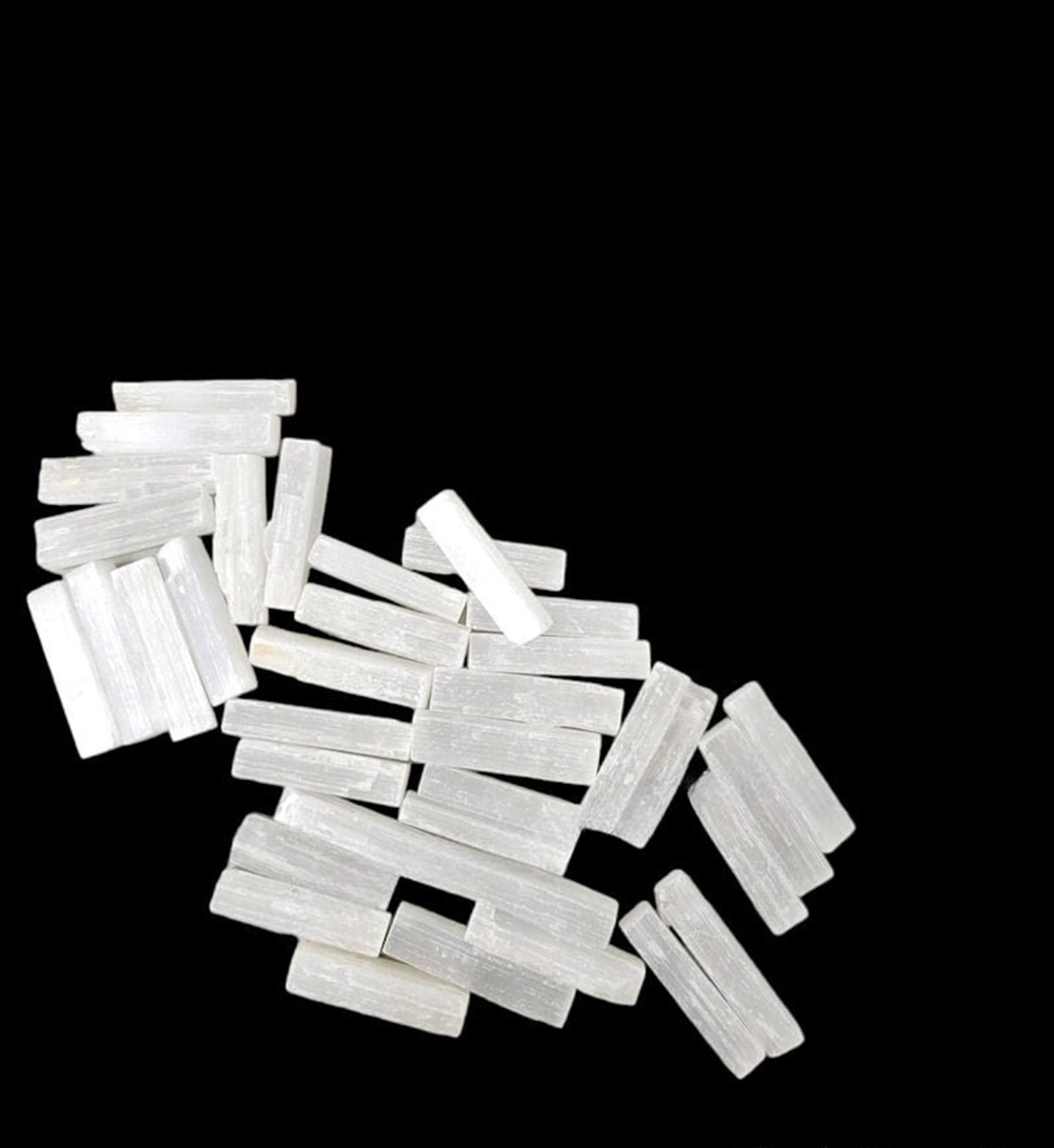 Natural Selenite Rough Point Obelisk: Thickness 5mm-8mm Healing Crystal ...