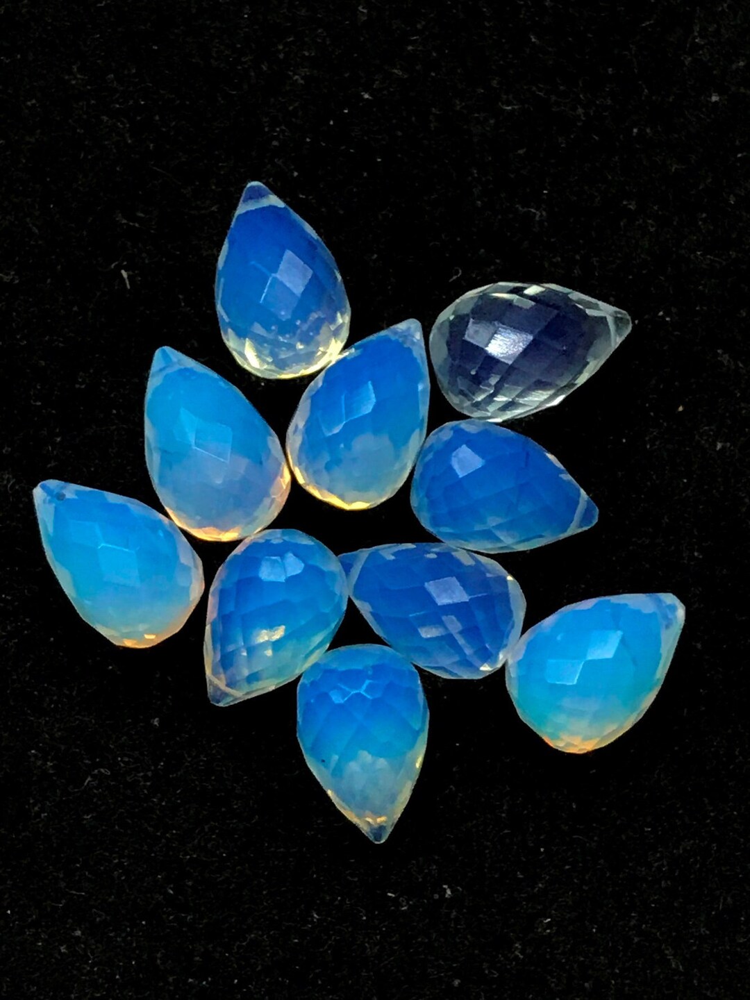 10 Pieces Top Quality Milky Opal Teardrop Beads Lots for Sale Milky ...