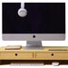 Wood Monitor Stand With 2 Drawers Computer Arm Riser Desk Storage ...