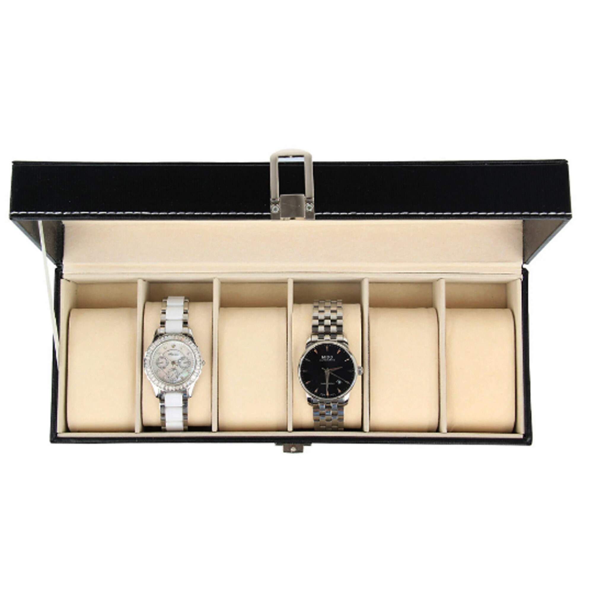 Leather 6 10 12 Grids Watch Display Case Jewelry Collection - Etsy