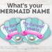 Mermaid name party game. Party decoration printable. Whats | Etsy