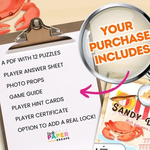 Summer Fun Escape Room for Kids. Printable Puzzle Game. Birthday Party ...