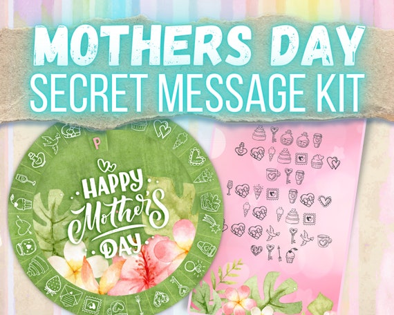 Printable Mothers Day Gift. Create secret messages or create a gift ...
