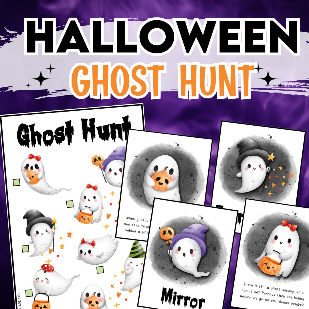 Halloween Scavenger Hunt. Ghost Hunt Kids Party Activity. Search and ...