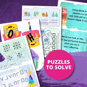 Printable Birthday Treasure Hunt for Kids | Fun Party Game With Rhyming ...