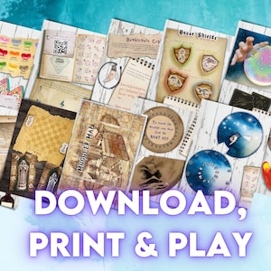 Wizard Escape Room Game. Wizard School Printable Puzzle Game. Family ...