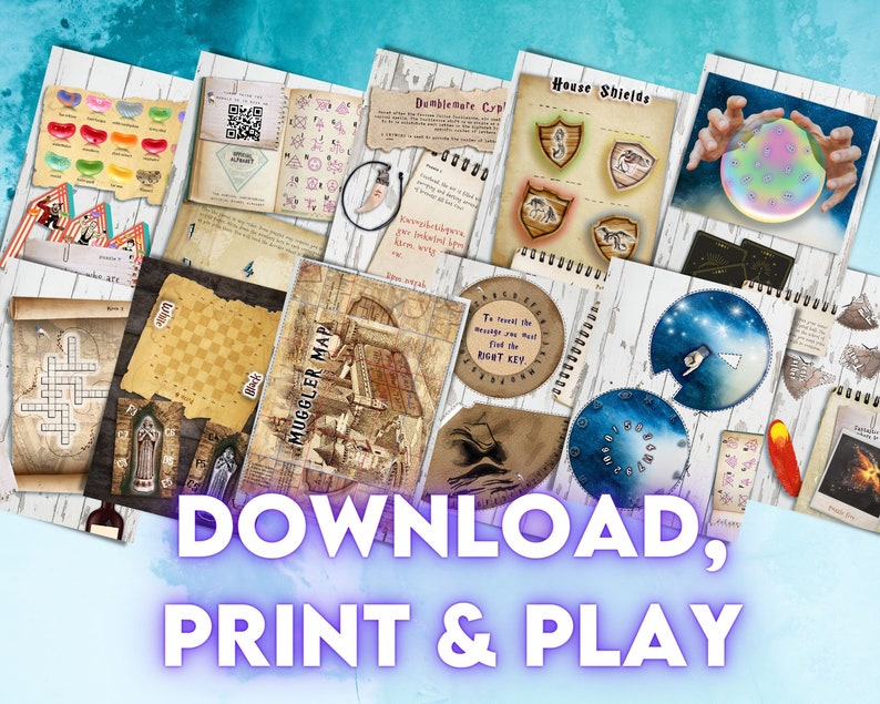 Wizard Escape Room Game. Wizard School Printable Puzzle Game. - Etsy UK