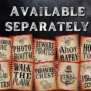 Pirate Decor, Pirate Party Banner. Printable Pirate Banner to Print at ...