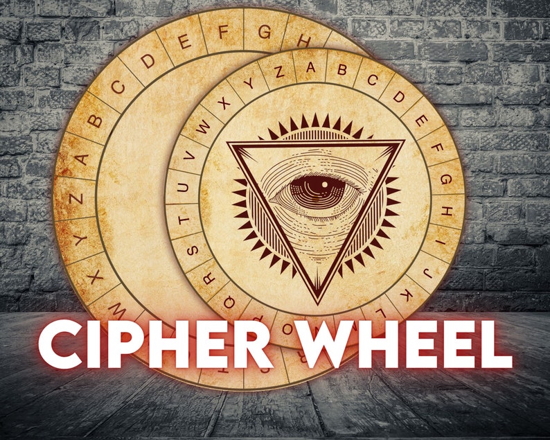 Escape Room Prop, Cypher Wheel Printable. Fun Secret Code Activity for ...