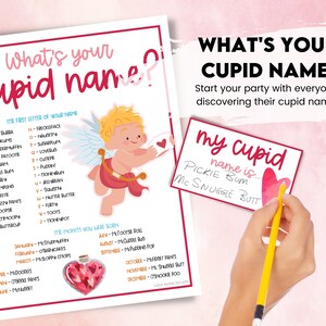 Valentine's Day Game. What's Your Cupid Name? Family Valentine's ...