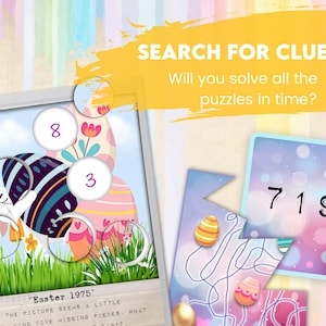 Escape Room Game for Kids. Easter Escape Game, Fun Printable Activity ...