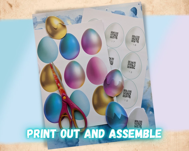 Easter Egg Hunt. Easter Scavenger Hunt QR Clues for a Fun Easter ...