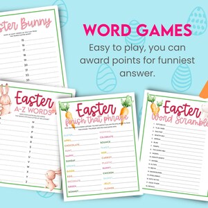 Easter Game Party Bundle. Holiday Party Games. Celebrate a With Friends ...