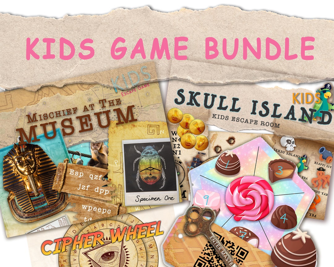 Escape Room Game for Kids. Chocolate Factory Museum and Skull - Etsy UK