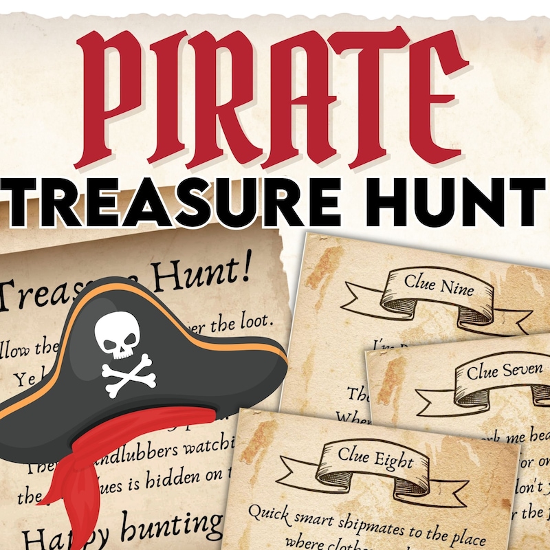 Pirate Treasure Hunt - Etsy