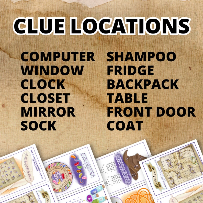 Wizard Escape Room Puzzle Hunt. Birthday Treasure Hunt for Teens. Fun ...
