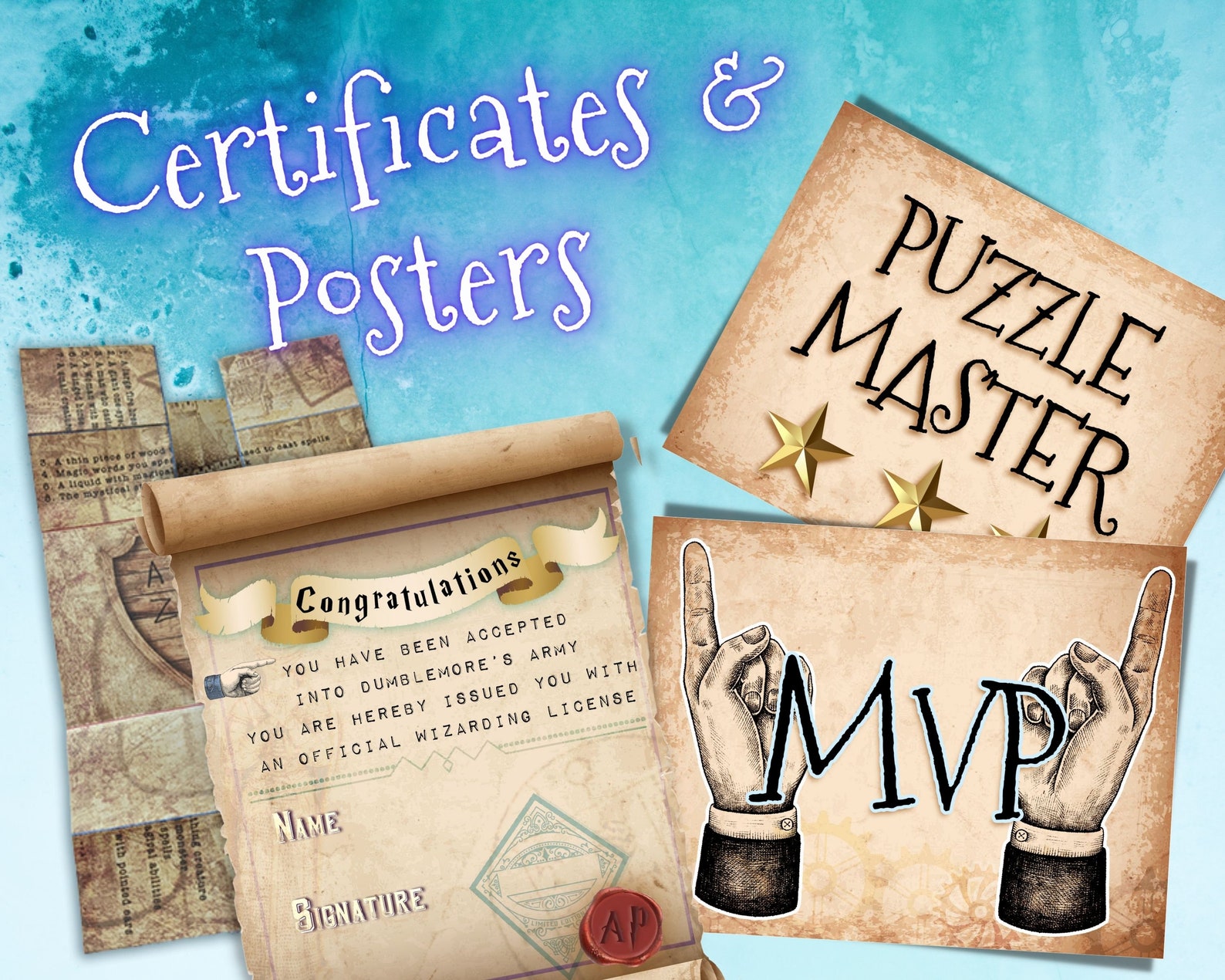 Wizard Escape Room Game. Wizard School Themed DIY Printable - Etsy