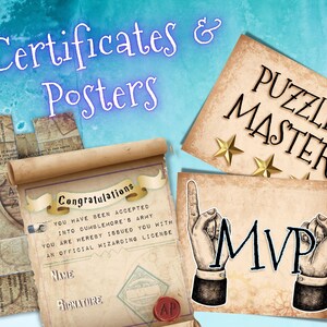 Wizard Escape Room Game. Wizard School Themed DIY Printable - Etsy