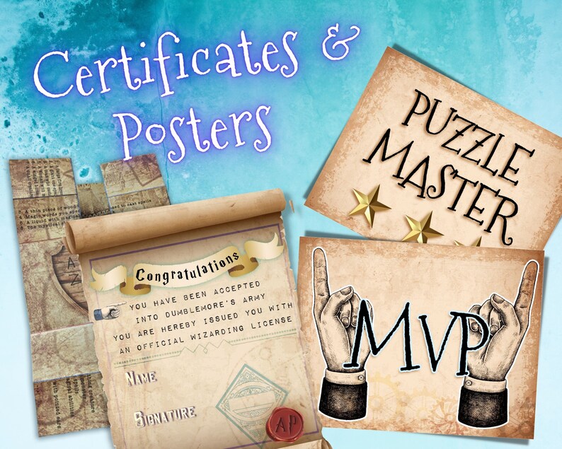 Wizard Escape Room Game. Wizard School Themed DIY Printable - Etsy