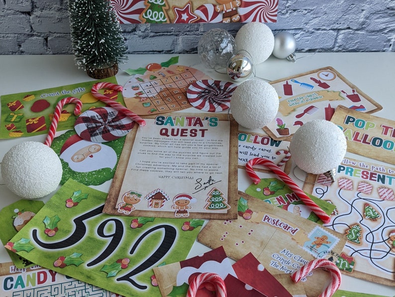 Christmas Escape Room Game. Kids Puzzle Game Includes Secret - Etsy UK