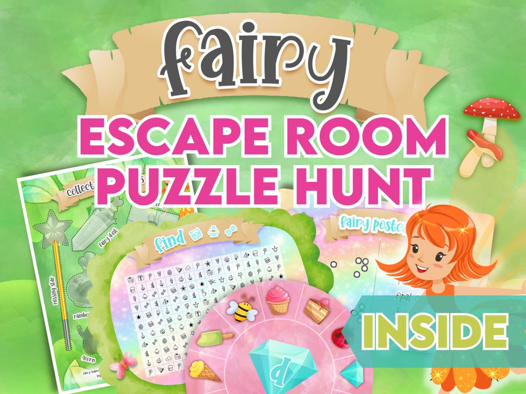 Fairy Birthday Escape Room Game - Kids Puzzle Adventure, Fairytale ...