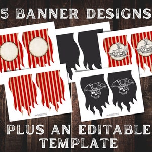 Pirate Decor, Pirate Party Banner. Printable Pirate Banner to Print at ...