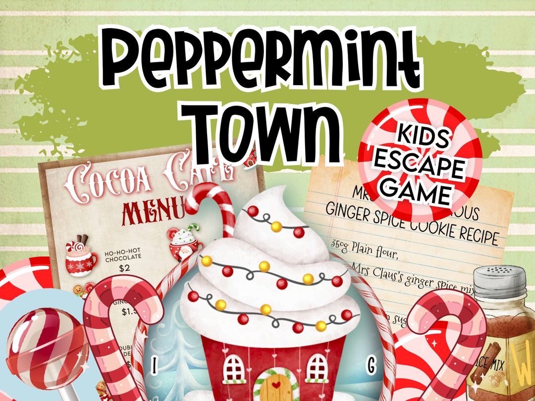 Kids Christmas Escape Room Adventure. Printable Puzzle Game (ages 8 ...