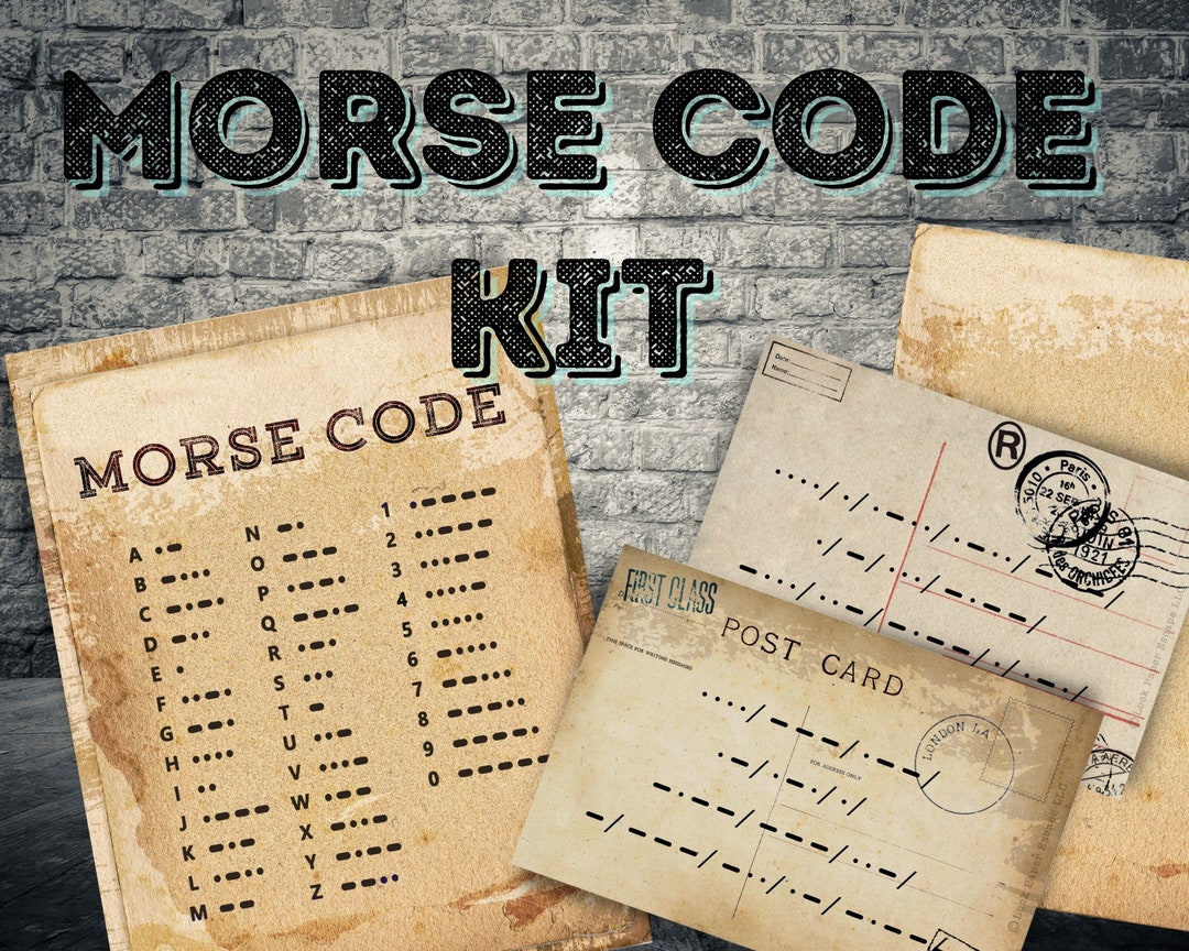 At Home Escape Room, Morse Code Prop Kit. Create Your Own Secret Messages and Props Using Our ...