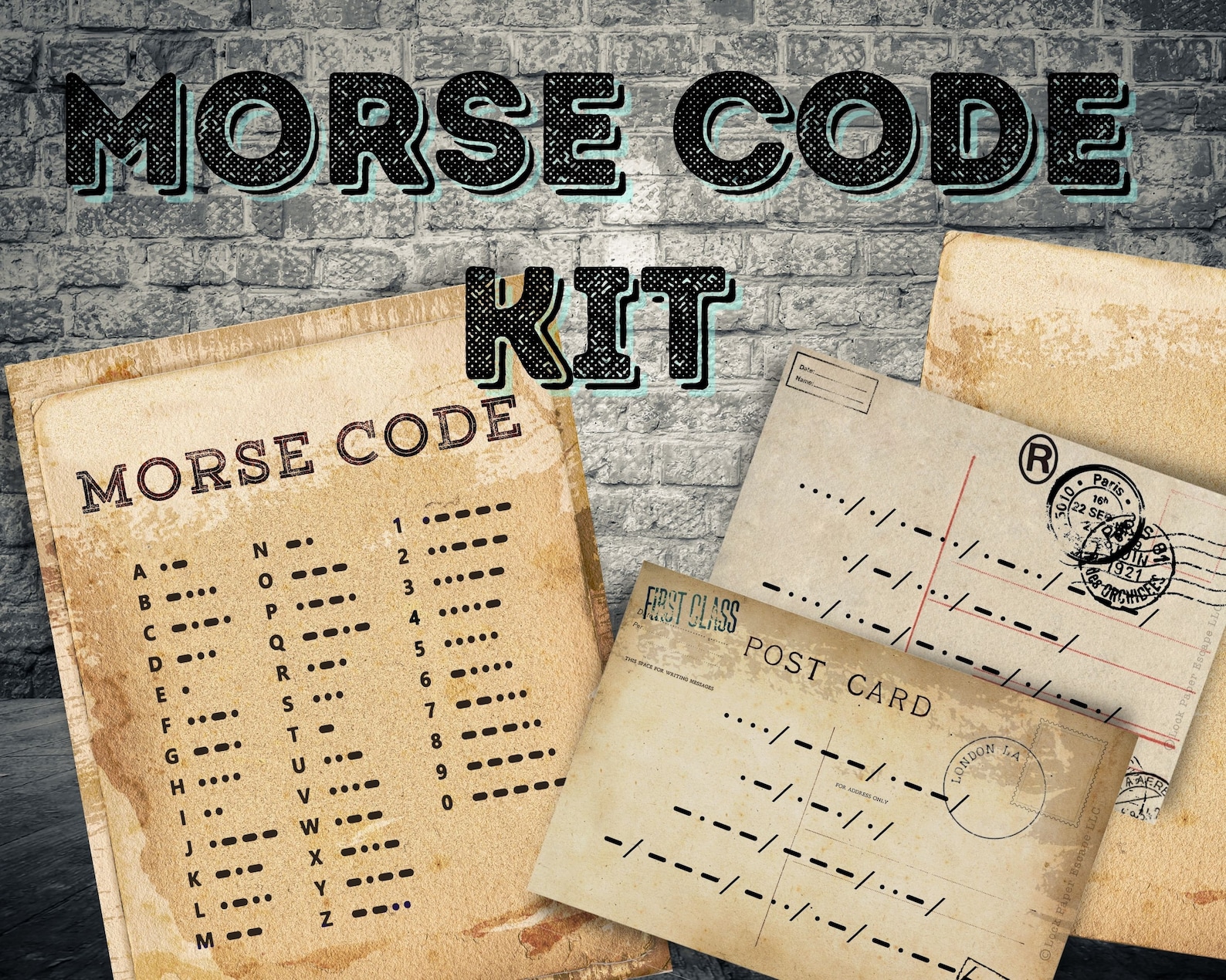 At Home Escape Room Morse Code Prop Kit. Create Your Own - Etsy UK