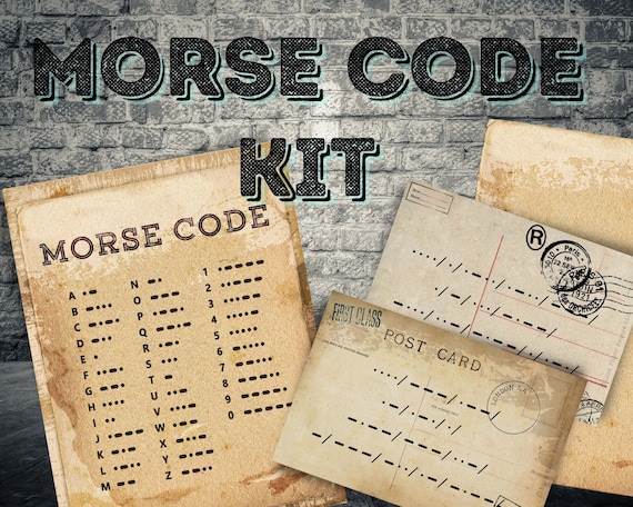 At home escape room, morse code prop kit. Create your own secret ...