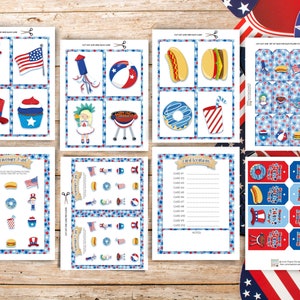 4th of July Scavenger Hunt. Printable Independence Day Fun Family ...