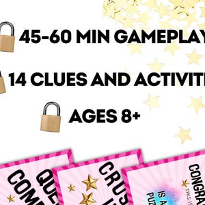 Superstar Fun Escape Room for Kids. Printable Puzzle Game. Birthday ...