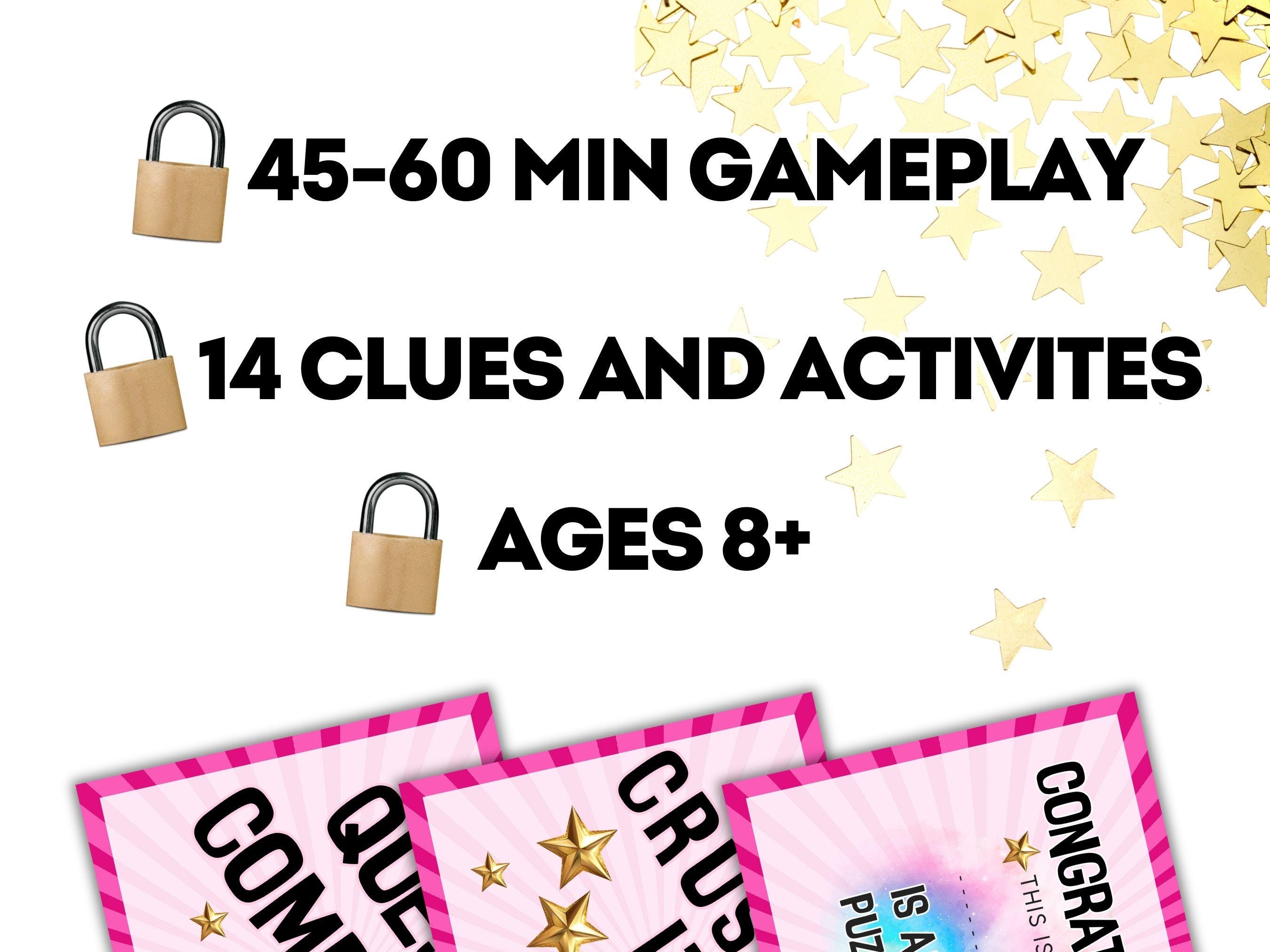 Superstar Fun Escape Room for Kids. Printable Puzzle Game. Birthday ...