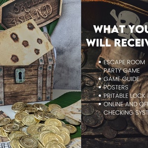 Printable Kids Escape Room. Pirate Escape Room KIT. Printable Pirate ...