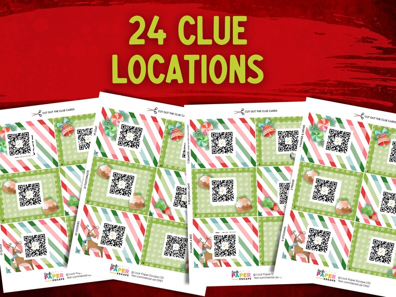 Indoor Christmas Scavenger Hunt With QR Codes, Video Clues With Santa ...