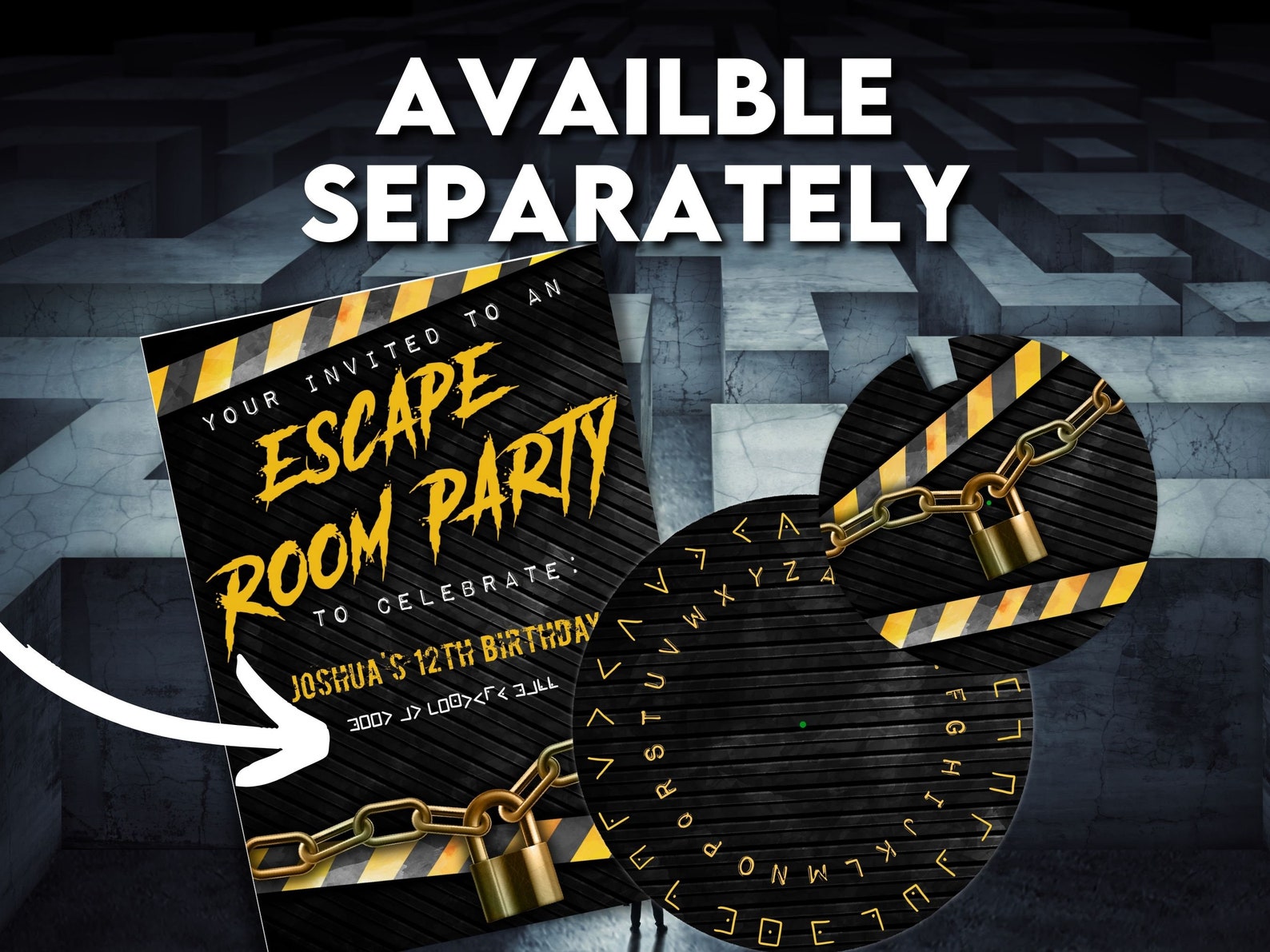 Escape Room Photo Prop Printable. Escape Room Signs Fun Photo Booth ...