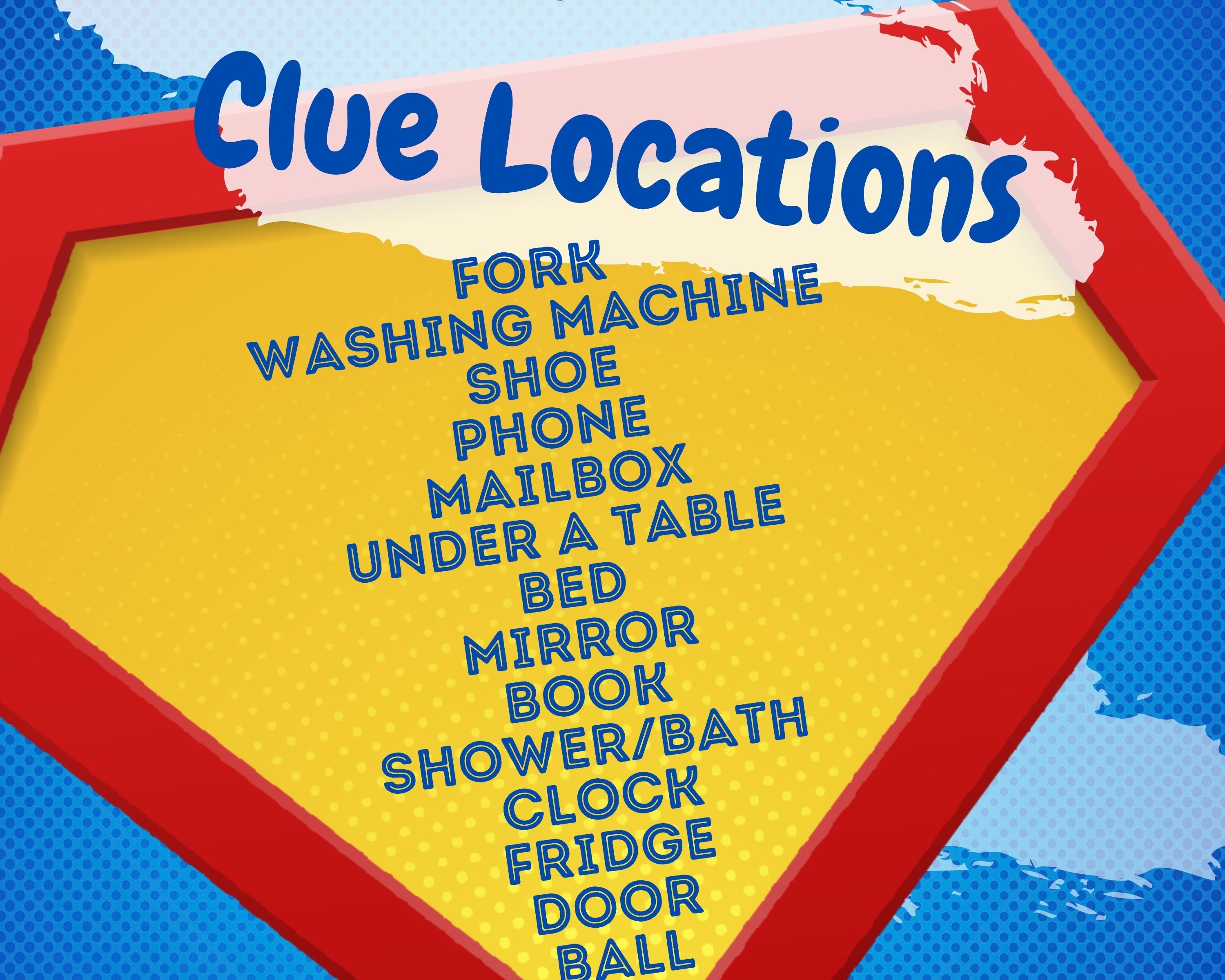 Superhero Treasure Hunt Clues. Birthday Scavenger Hunt Clues. - Etsy UK