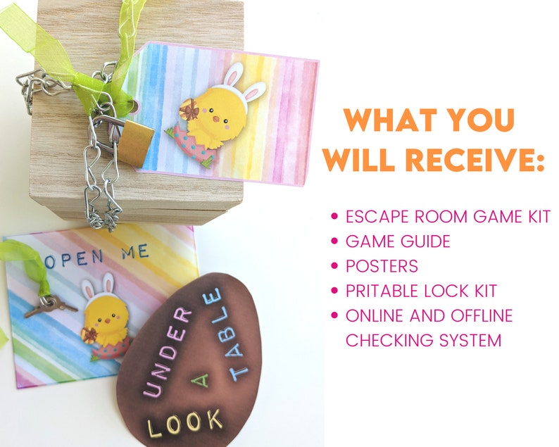 Escape Room Game for Kids. Easter Escape Game Fun Printable - Etsy