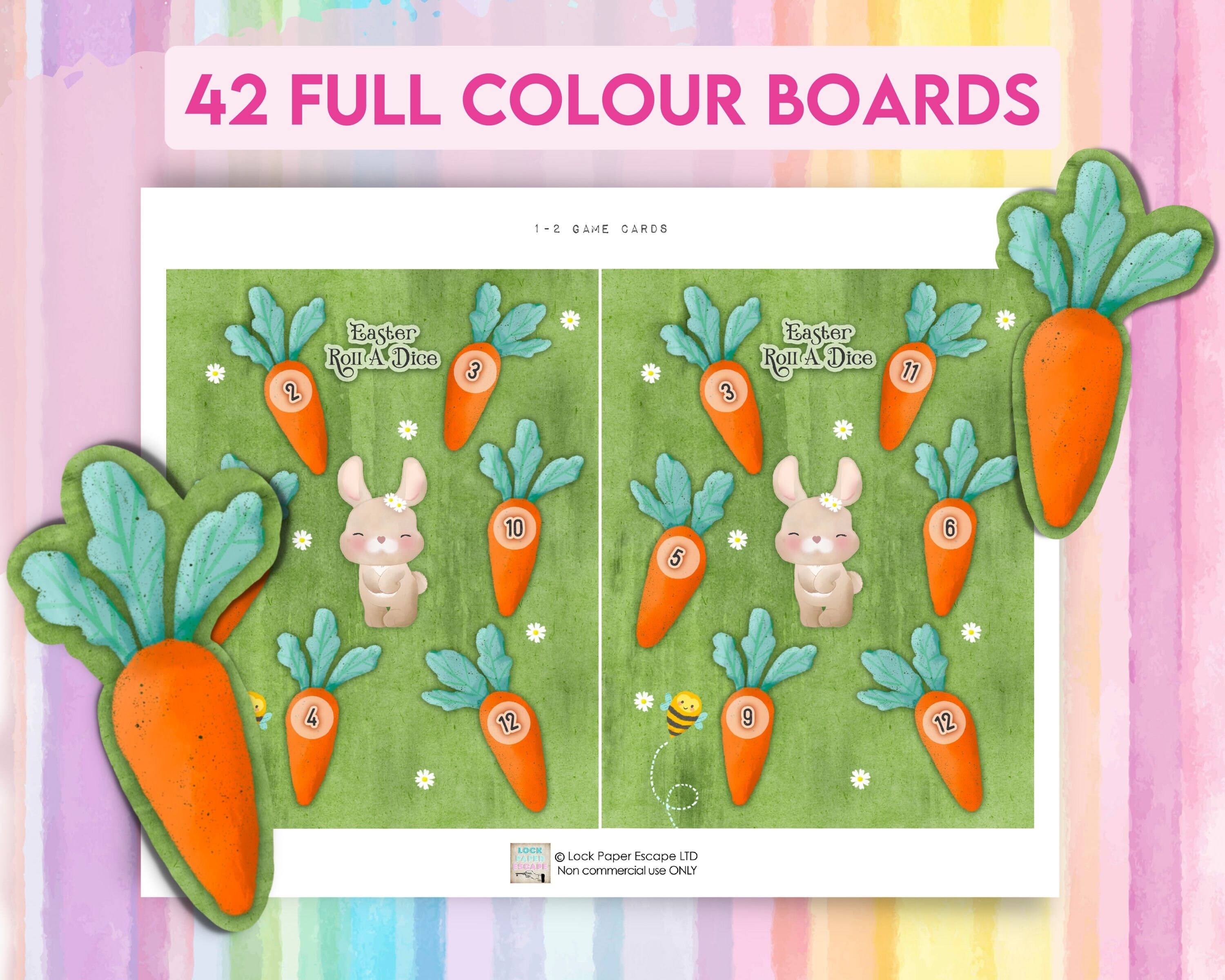 Easter Bingo Dice Game for Children. Roll a Dice Fun Maths - Etsy UK